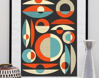Midcentury print | Etsy