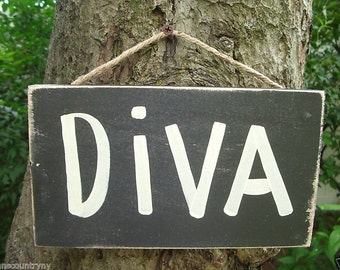 Diva den sign | Etsy