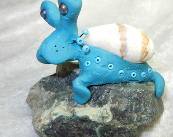 Polymer clay snail | Etsy