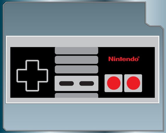 Classic Nintendo Controller vinyl decal sticker