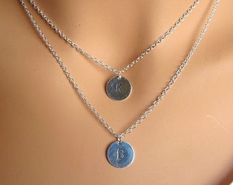 Popular items for double coin necklace on Etsy
