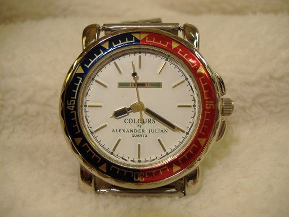 Vintage 1980s Alexander Julian Colours Watch