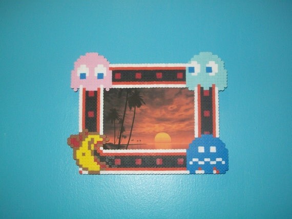Items similar to PacMan Perler Frame on Etsy