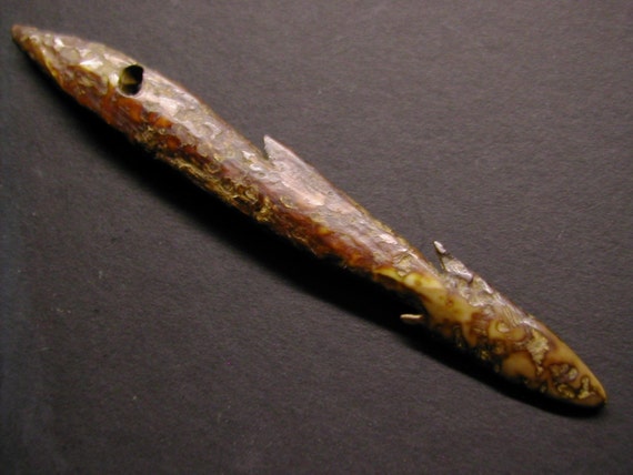 Ancient Eskimo Walrus Ivory Harpoon Spear Tip