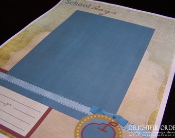 Editable Homework Chart PDF Printable File by DelightfulOrder