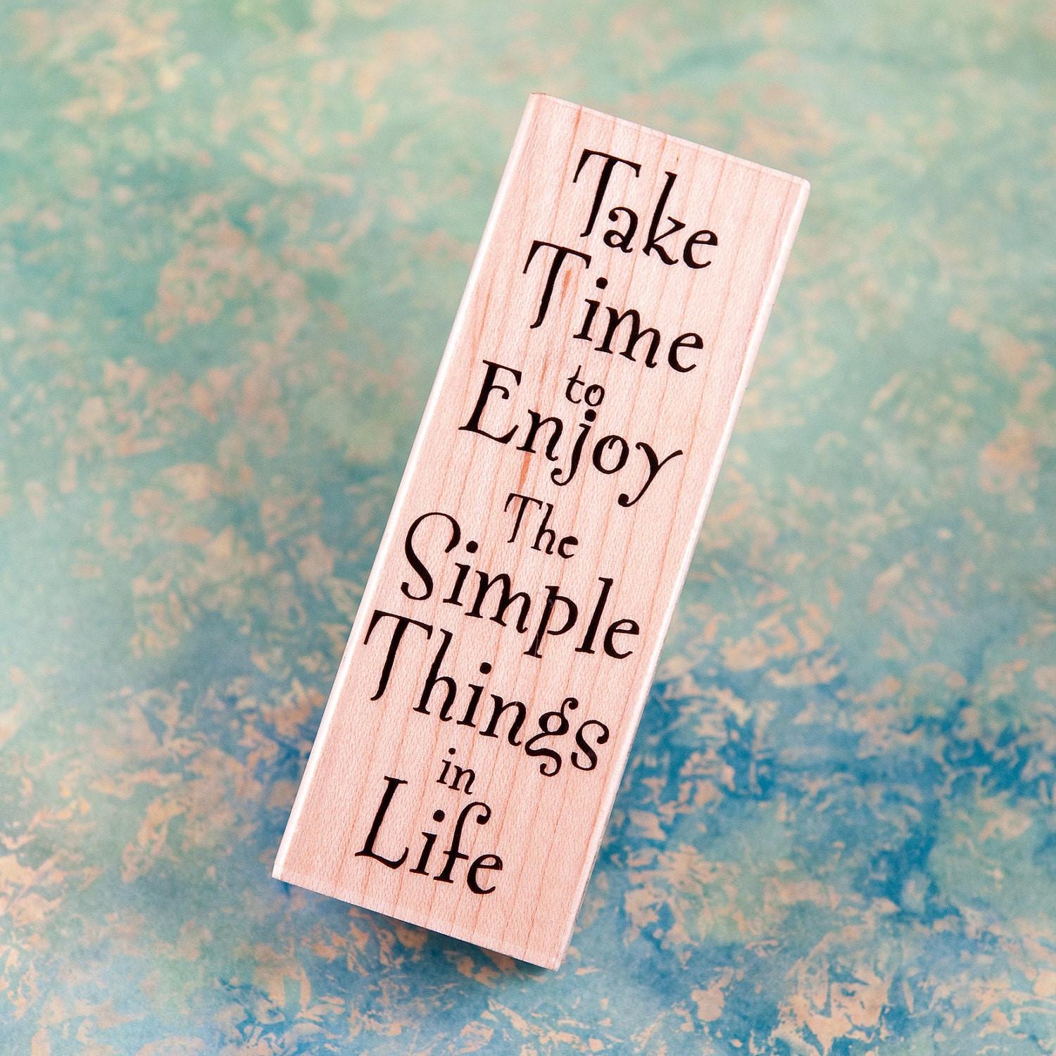 Time to Enjoy Wood Mounted Rubber Stamp by Hero Arts