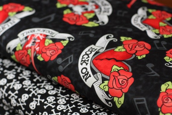 Punk Rock Collection Fabric Set 1 yard