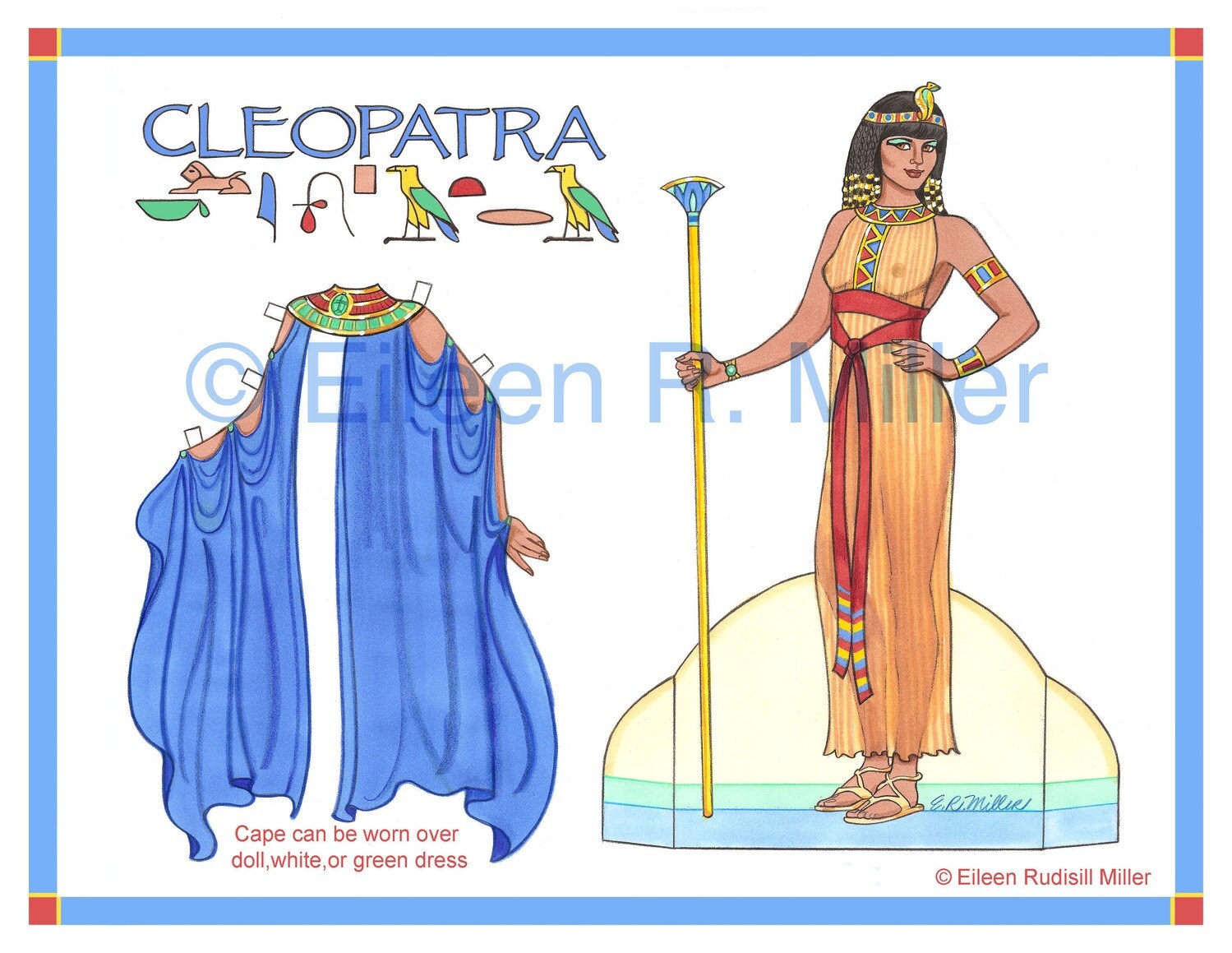 Cleopatra Paper Doll