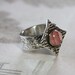 Passion Stone Artisan silver and Rhodocrisite gemstone ring