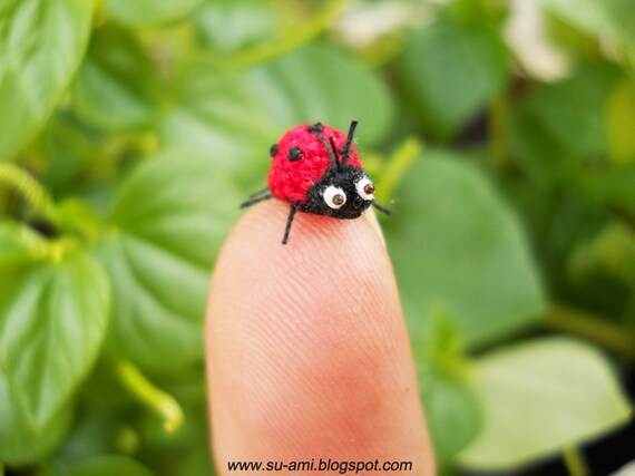 Micro Mini Tiny Ladybug Miniature Red Ladybug Micro by SuAmi