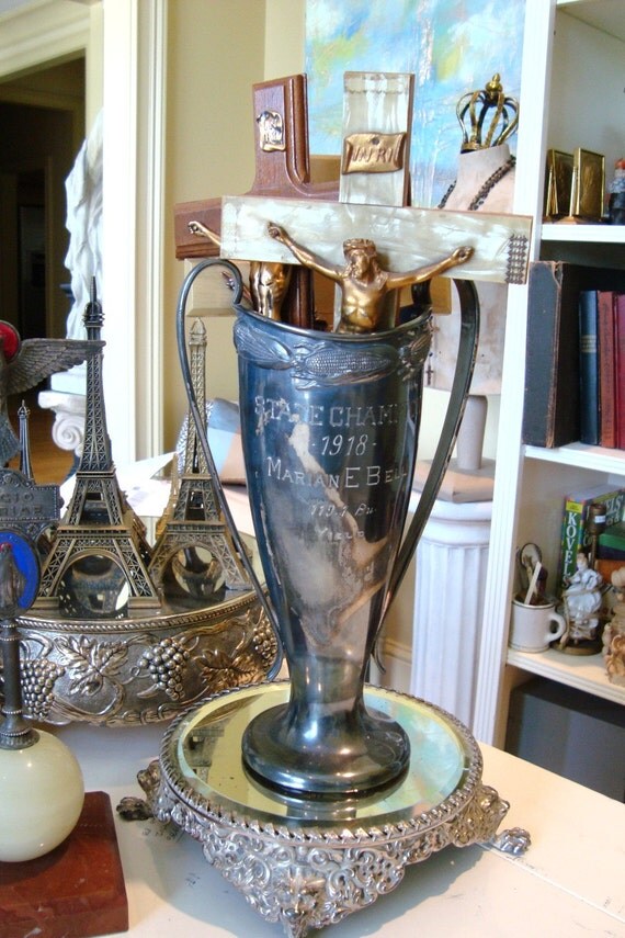 Antique Iowa Corn Trophy Loving Cup by edithandevelyn on Etsy