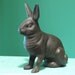 Cast Iron Bunny Bank Cast Iron Rabbit by Sugarcookielady on Etsy