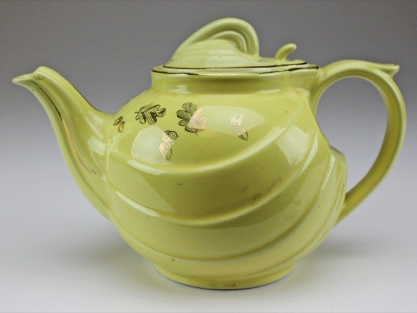 Vintage Hall China Teapot Yellow and Gold – Haute Juice
