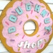 Doughnut Shop Sign Round Retro Sign by HavenAmerica on Etsy