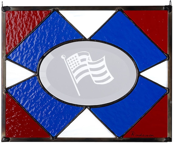 Us Flag Stained Glass Window Patterns