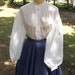 Ladies Civil War Garibaldi Blouse Sizes 6 to 22 Muslin Blouse