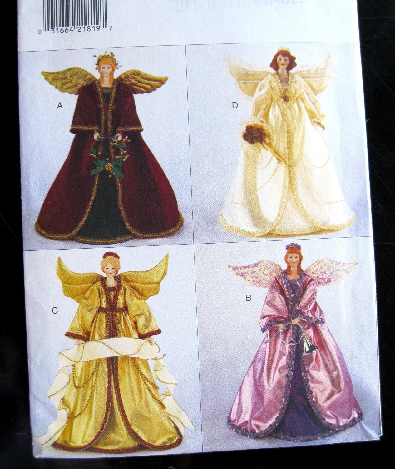 Decorative Angel Doll Pattern 14 inches tall by QuiltCitySue
