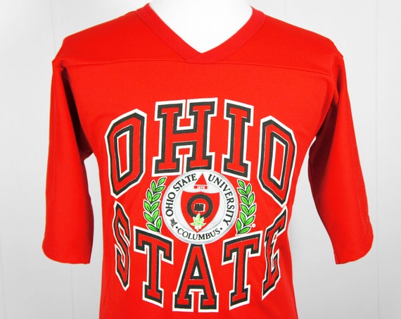 Vintage 1970's Ohio State University Jersey Shirt by HoofAndAntler