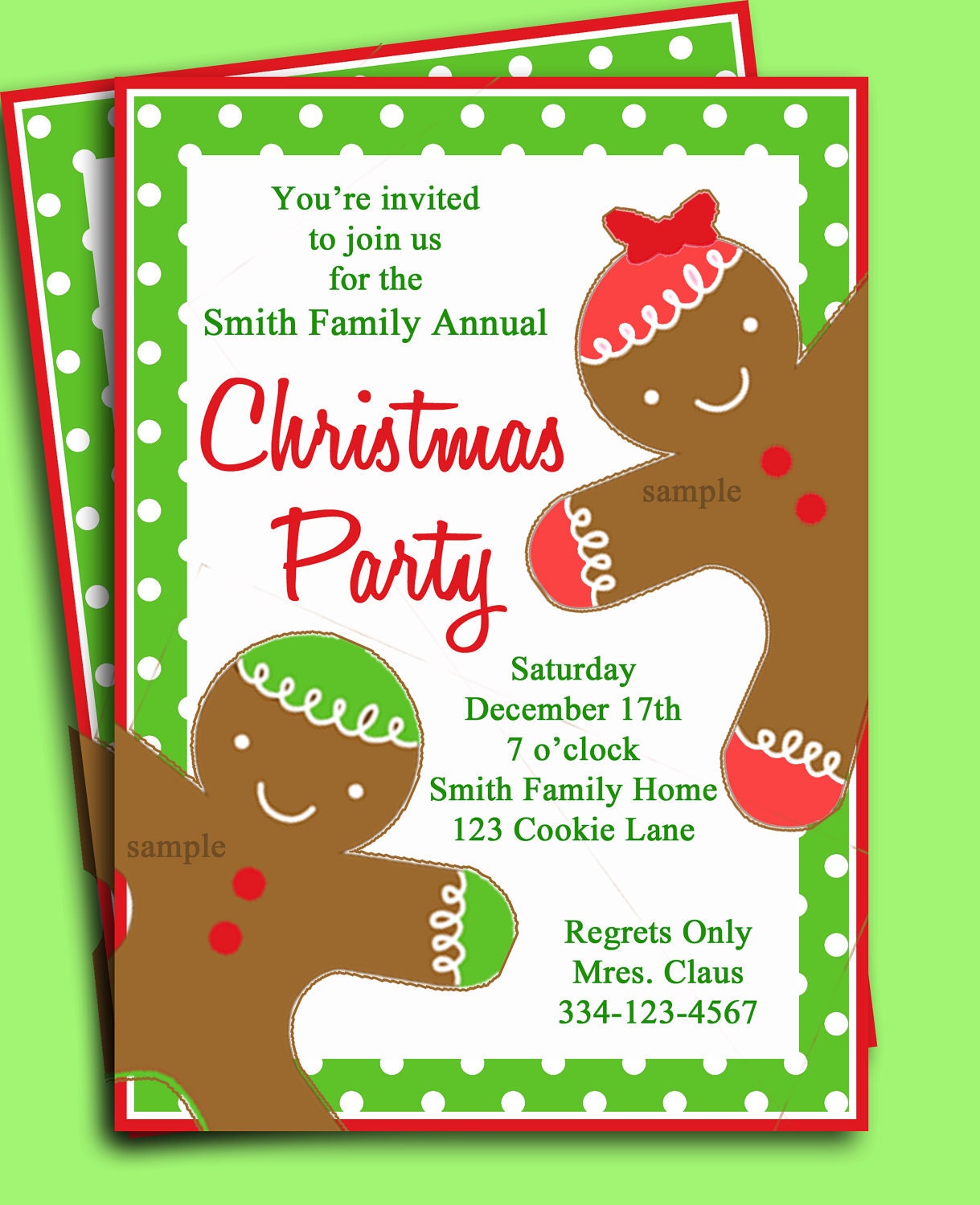 Christmas Party Invitation Printable Gingerbread Kid Christmas Party Invitation Printable Gingerbread Kid