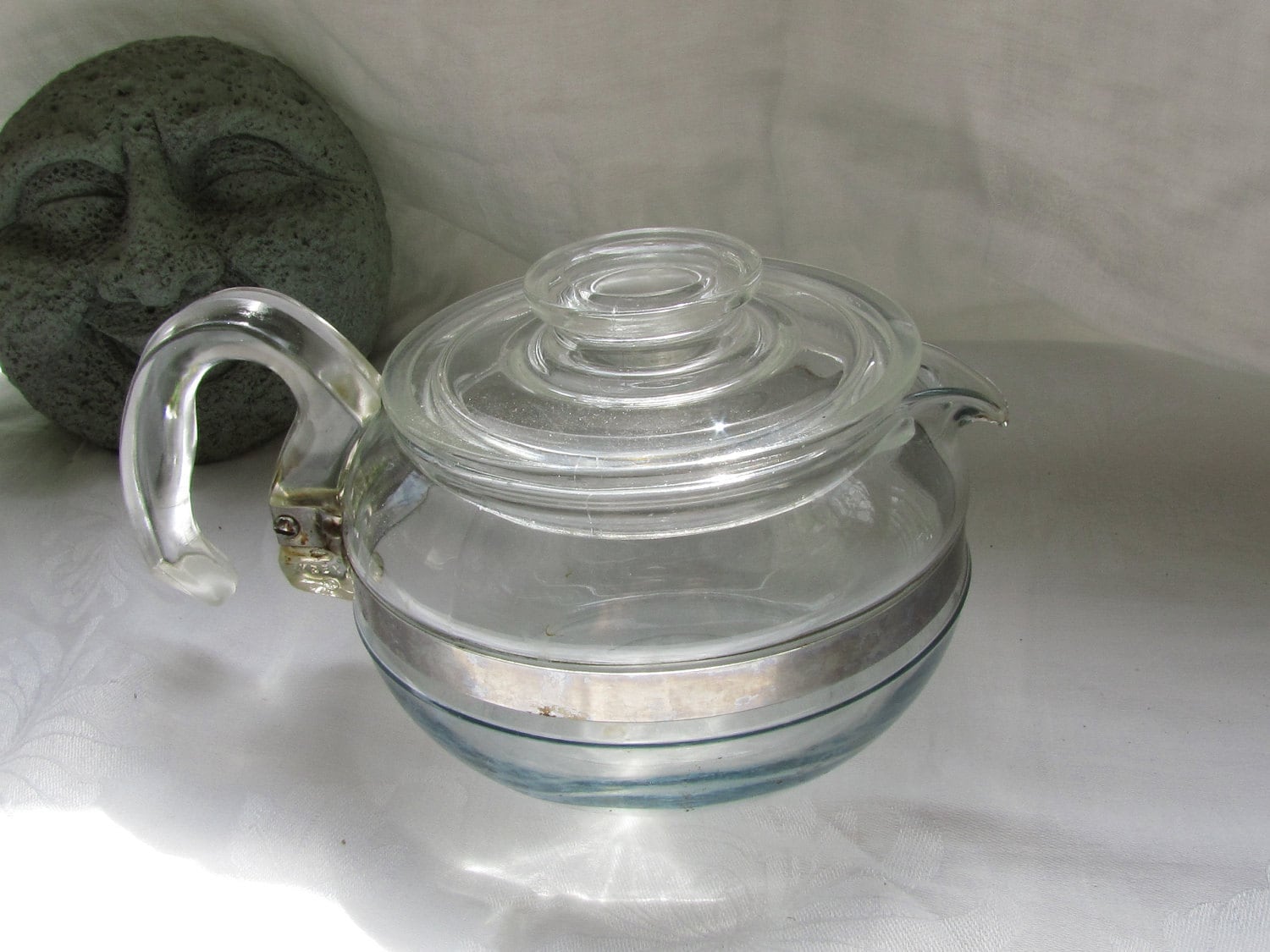 Pyrex Flameware Glass Tea Pot // Kettle by dajaxsUrbanAttic