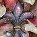 Premium Fleur de Lis Mesh Wreath