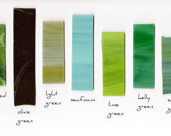 Stained glass colors | Etsy