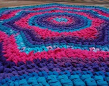 Popular items for upcycled rag rug on Etsy