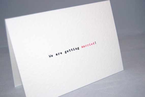 We Are Getting Married Invitation