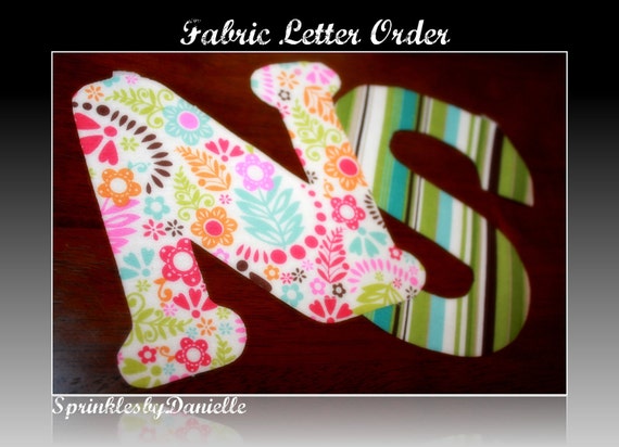 Fabric Iron On Letters