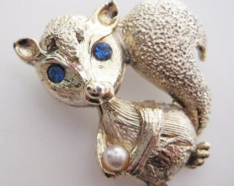 Popular items for squirrel brooch on Etsy