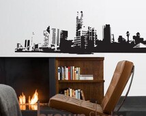 Unique cityscape wall decal related items | Etsy