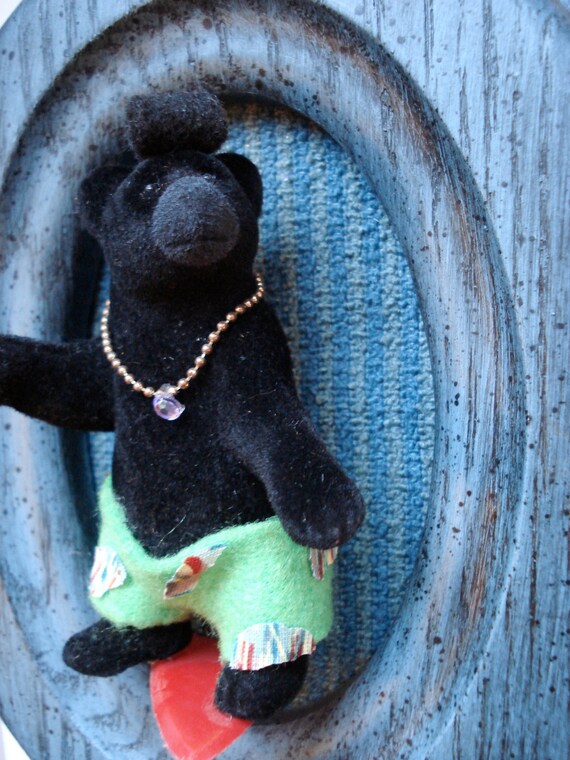 Items similar to Rockabilly Surfer Bear Taxidermy on Etsy