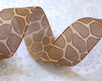 Giraffe print ribbon | Etsy