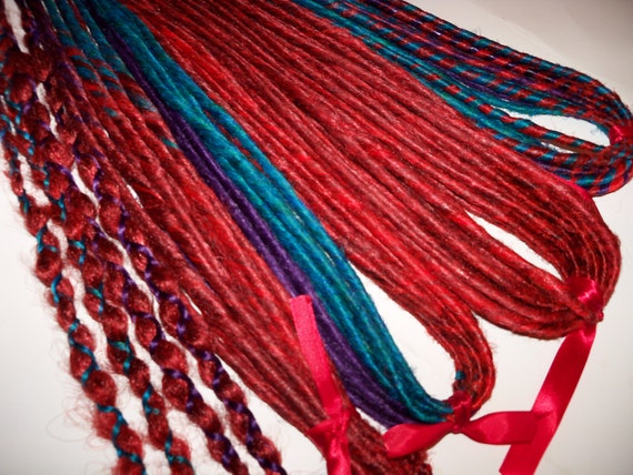 80 Synthetic Dreads Hair Extensions Custom by damnationhair