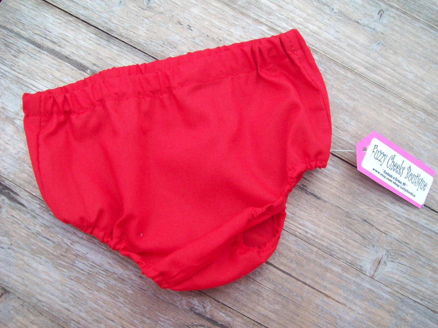 18 Month 2T Solid Red Bloomers Diaper Cover
