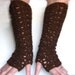 PDF Crochet Pattern: Elbow Length Lace Fingerless Gloves Long