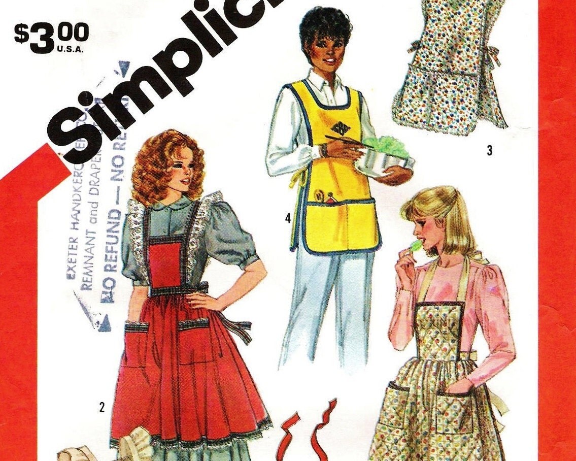 Bib and Cobbler Apron Patterns Simplicity 5725 by StitchySpot