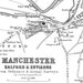 Vintage Map of Manchester England Vintage Map Print Poster