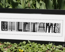 Popular items for last name framed on Etsy