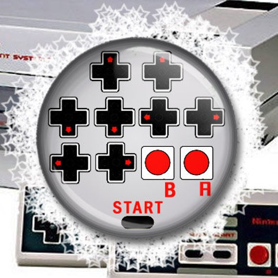 Items similar to Nintendo NES Cheat Code Pinback Button Up Up Down Down ...