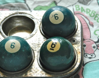 Number 6 pool ball | Etsy