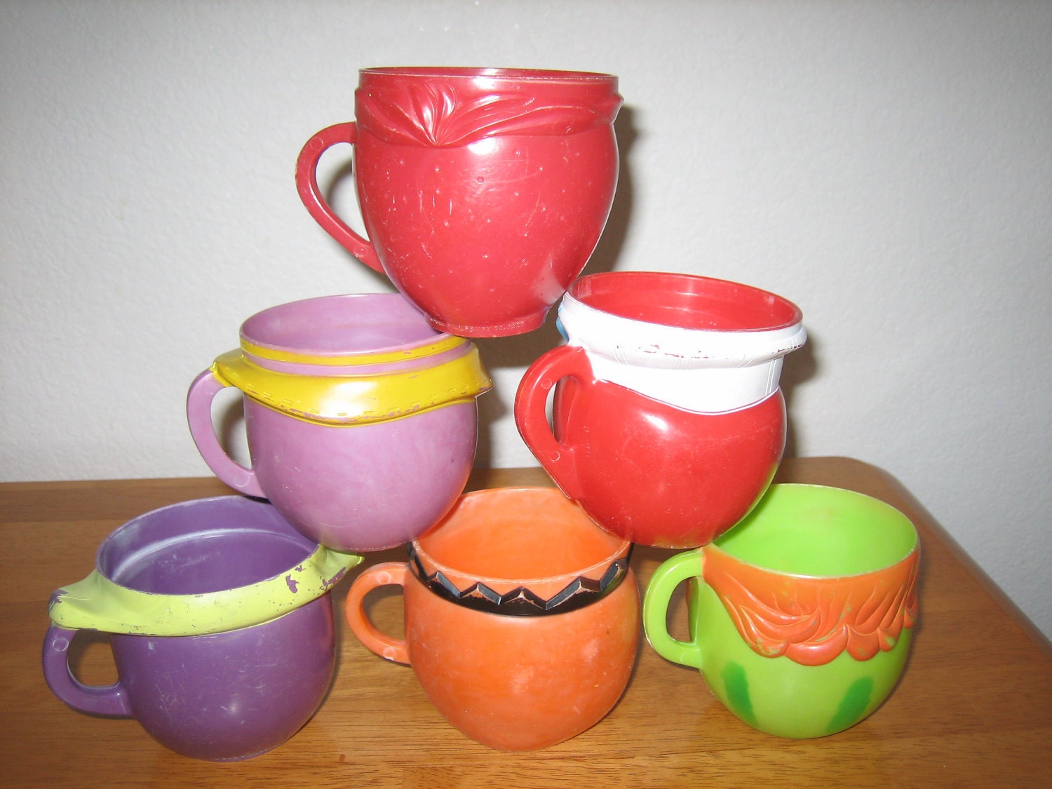 Pillsbury Funny Face Mugs set of 8 cups 1969-1974