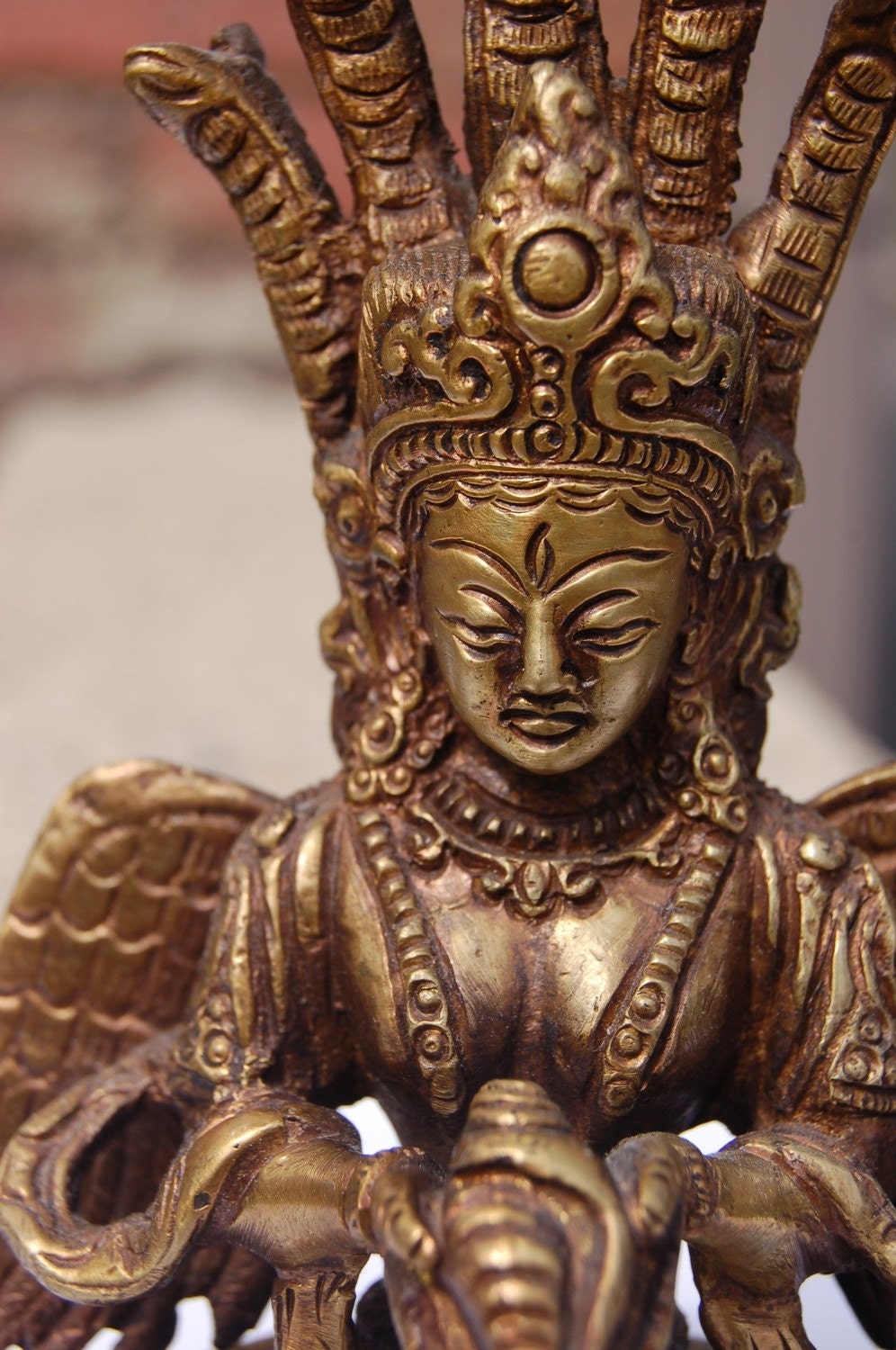 Bronze Statue of Naga Hindu Snake Goddess