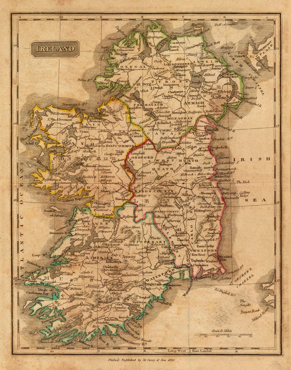 1820 Map of Ireland