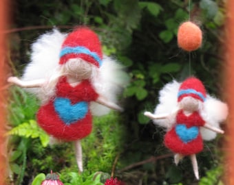 Needle Felted Wool fairy Guardian fairy Waldorf by LivelySheep