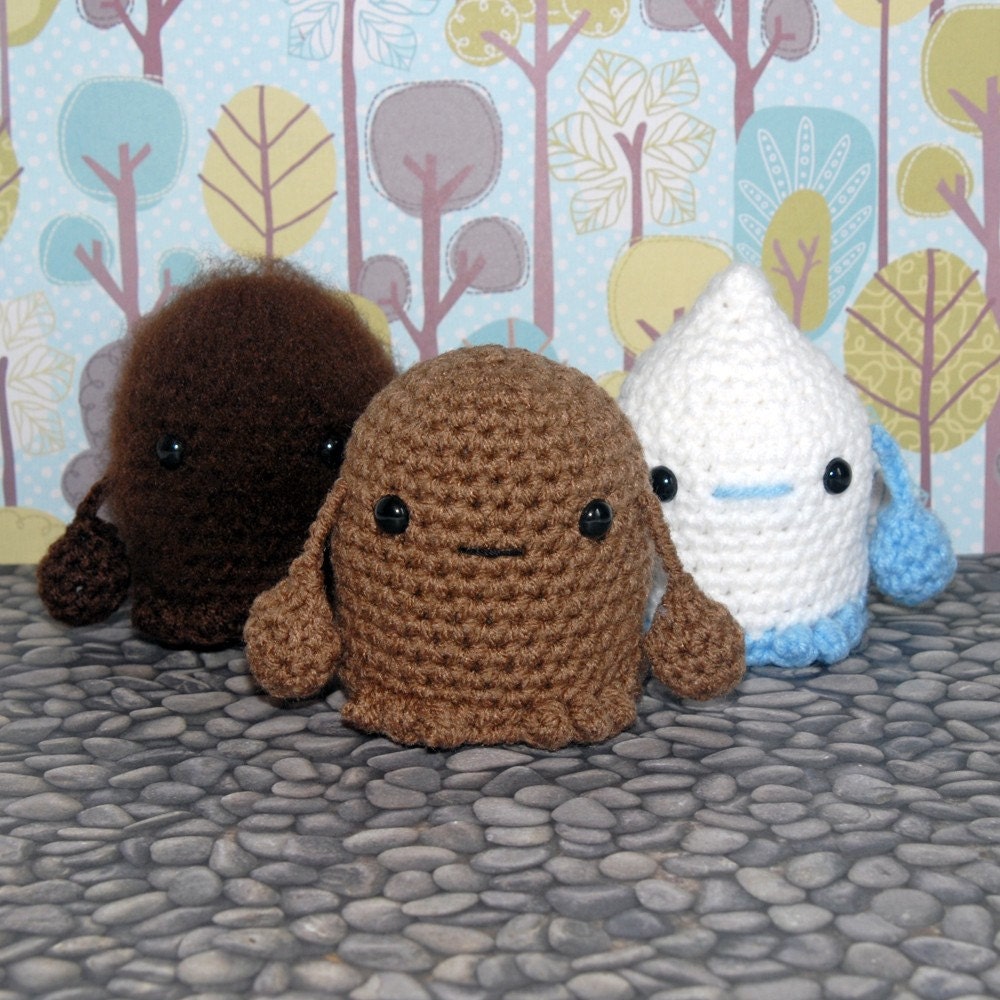 Crochet Pattern: Amigurumi Bigfoot Pals