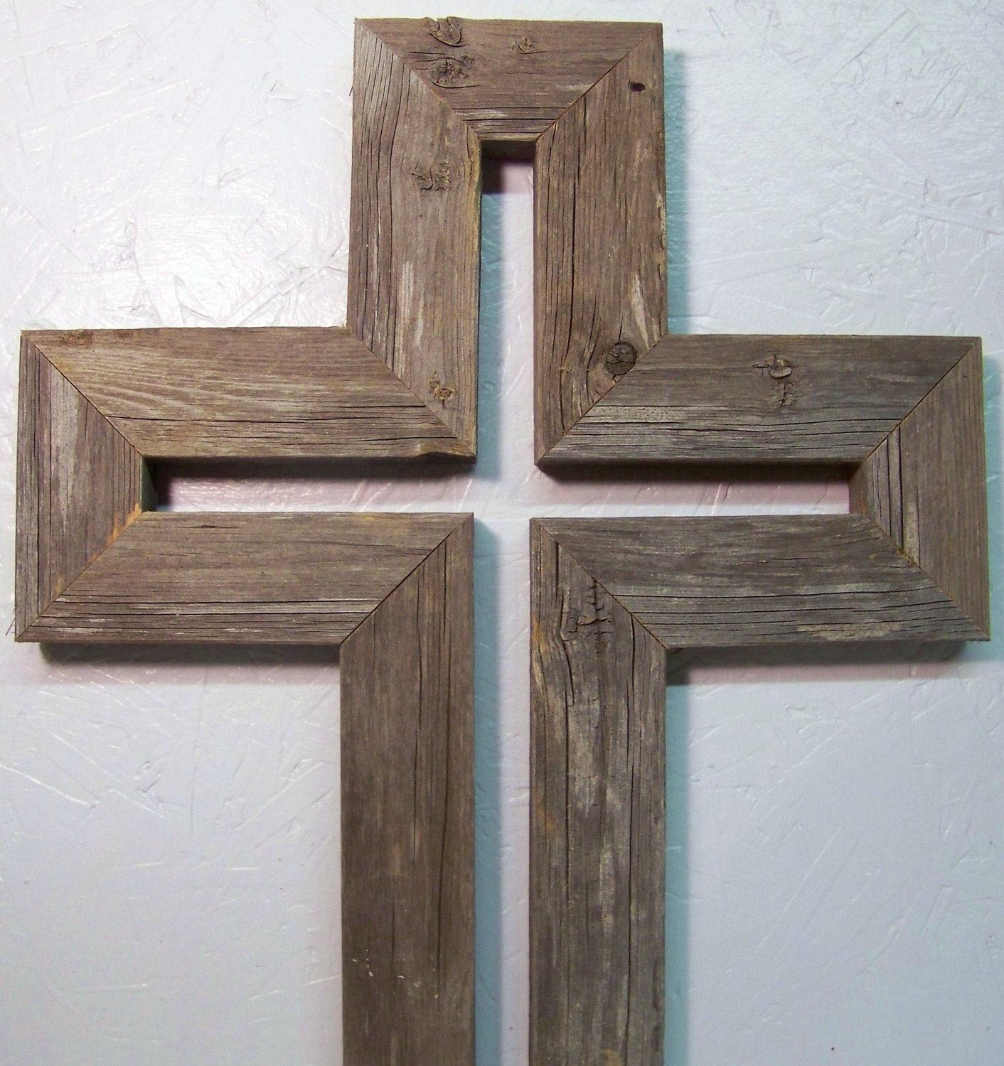 Aged Barnwood Wall Cross Unique one of a kind