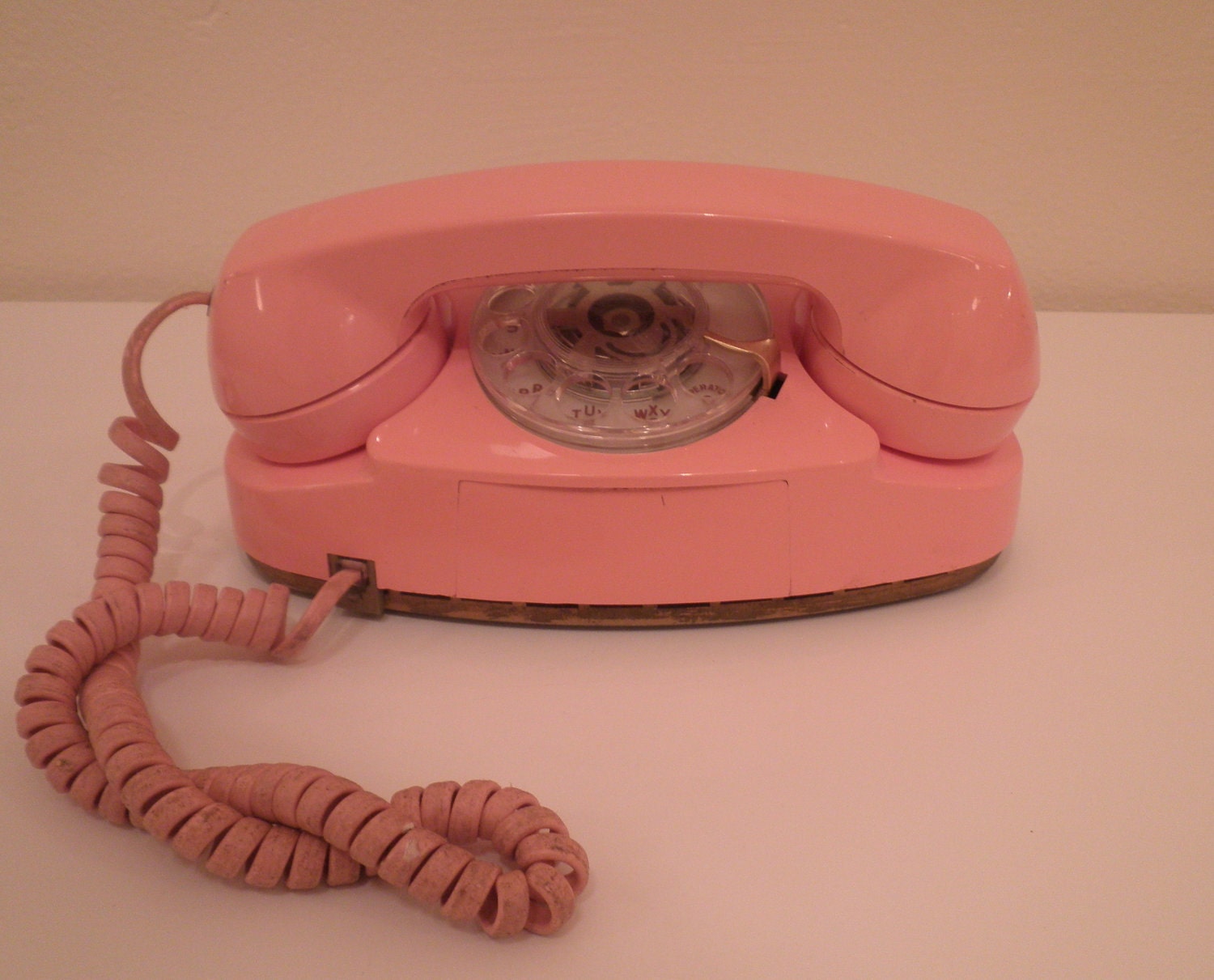 Vintage Pink Princess Rotary Phone by themodfix on Etsy