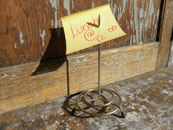 Items similar to Vintage Desktop Message Holder on Etsy