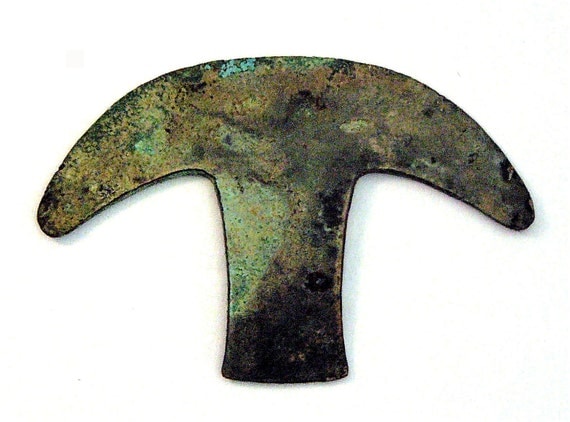 Authentic AZTEC Copper Axe Hoe Currency Pre Columbian Tajadero